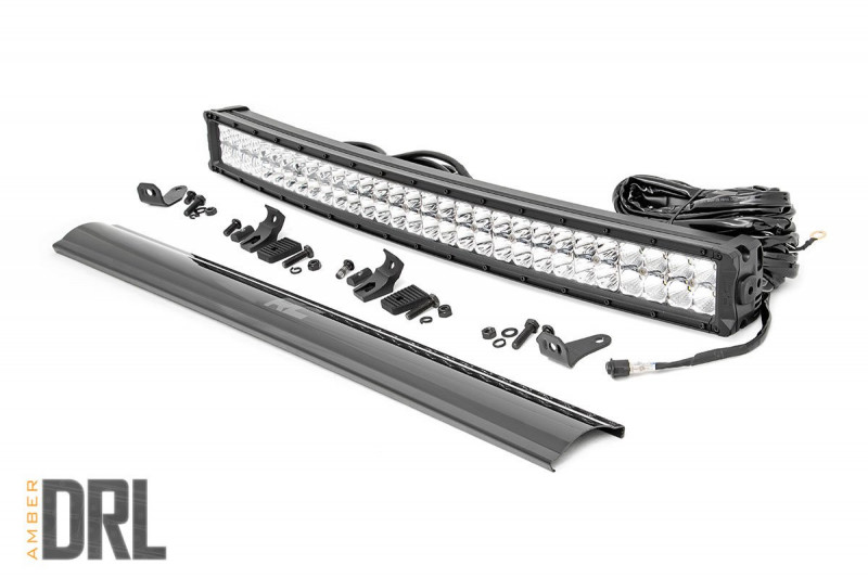 Rough Country 72930D-RC Chrome Series LED | 30 Inch Light| Curved Dual ...