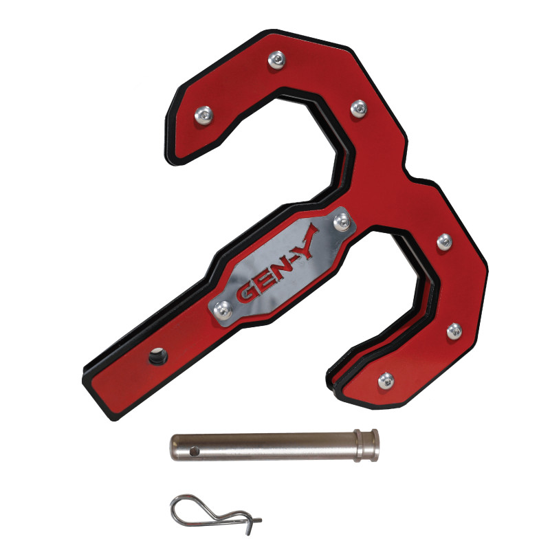 Gen-Y GH-0070-R The Hulk 16K Tow Hook (2" Receiver | Includes Pin | Red ...