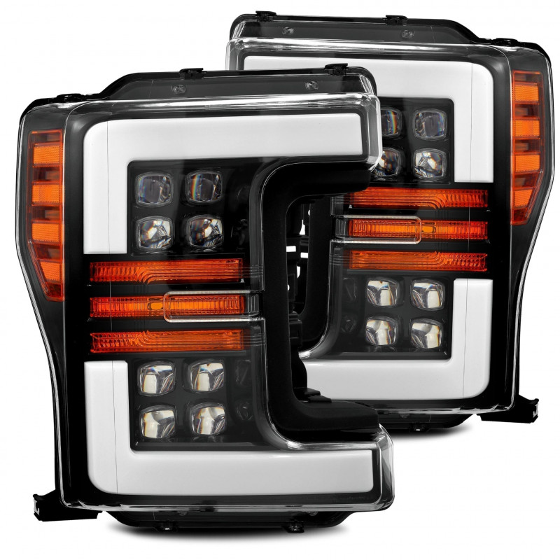 AlphaRex ALPHA-880100 Nova LED Headlights Jet Black (Set) | 17-19 Ford ...