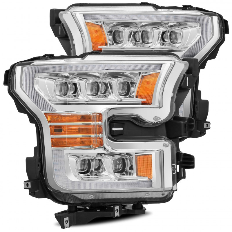 AlphaRex ALPHA-880151 Nova LED Headlights Chrome (Set) | 15-17 Ford F ...