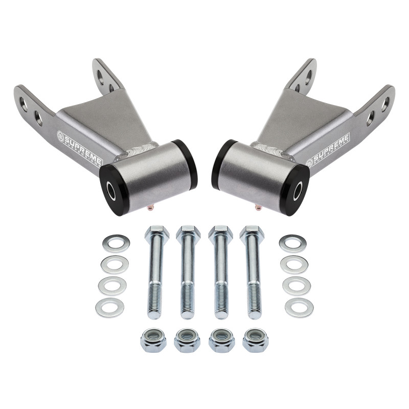Supreme Suspensions SS-CHSL99RD0010 1" Rear Drop Shackles | 99-18 Chevy ...