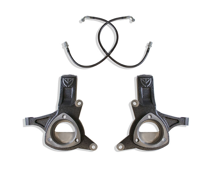 MaxTrac MT-701550 5" Front Lift Spindles w/ Extended Brake Lines (16-18 ...