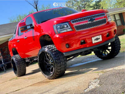 2007 Chevrolet Avalanche on 26x14 Wheels Image Gallery | Custom Offsets