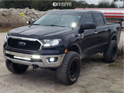 2019 Ford Ranger on 17x8.5 Wheels Image Gallery | Custom Offsets
