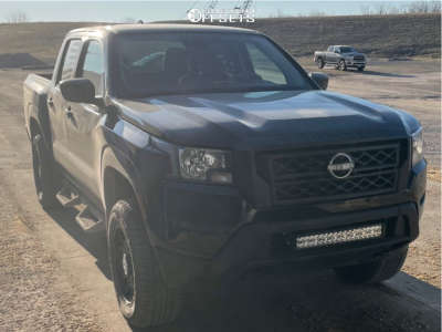 2022 Nissan Frontier with 16x8 12 Vision Warrior and 265/75R16 ...