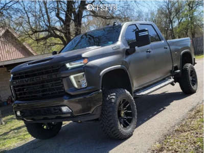 2022 Chevrolet Silverado 2500 HD with 20x10 -18 Fuel Quake and 35/12 ...