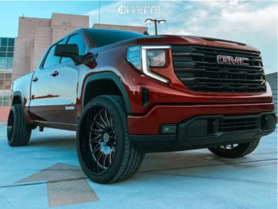 2022 GMC Sierra 1500 with 22x12 -44 TIS 544mb and 33/12.5R22 Atturo ...