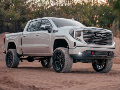 2022 GMC Sierra 1500 with 20x10 -25 ARKON OFF-ROAD Armstrong and 35/12 ...