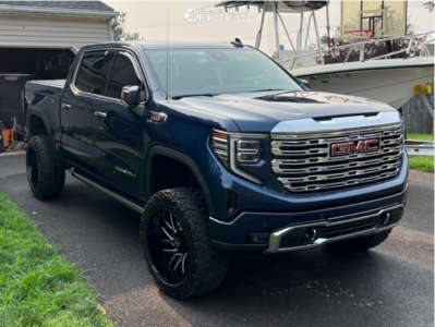 2023 GMC Sierra 1500 with 22x10 -18 Fuel Burn and 35/12.5R22 Kenda ...