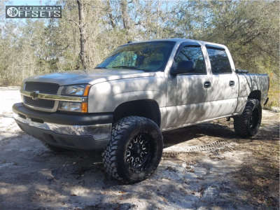 2005 Chevrolet Silverado 1500 with 22x14 -76 Vision Spyder and 35/12 ...