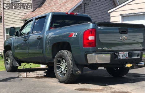 2012 Chevrolet Silverado 1500 with 20x12 -44 American Truxx The Bomb ...