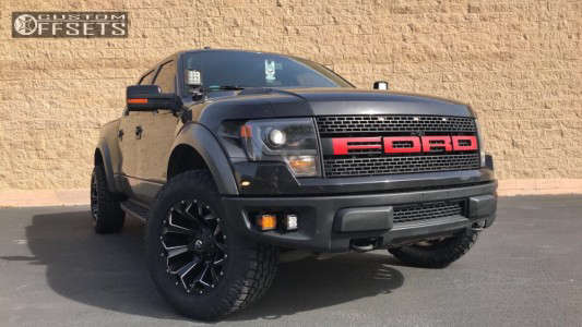2014 Ford Raptor with 17x8.5 7 Fuel Jm2 and 40/13.5R17 Nitto Mud ...