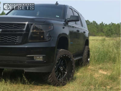 2016 Chevrolet Tahoe with 20x12 -44 Hostile Stryker and 33/12.5R20 ...