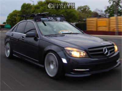 Custom 2009 Mercedes-Benz C320 Image Gallery | Custom Offsets