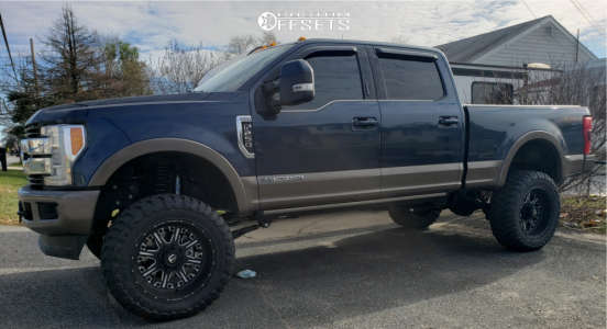 2018 Ford F-250 Super Duty with 17x9.5 -18 Black Rhino Armory and 40/13 ...