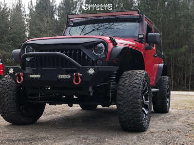 2011 Jeep Wrangler with 17x9 -12 Raceline Shift and 35/12.5R17 Radar ...
