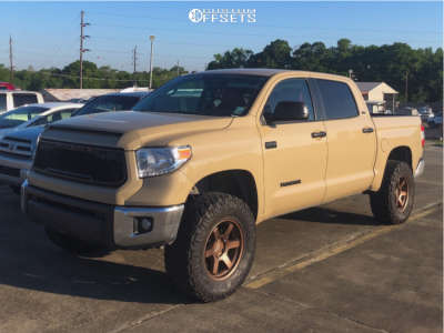 2017 Toyota Tundra with 18x9 1 Fuel Quake and 33/12.5R18 Nitto Ridge ...