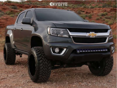 2016 Chevrolet Colorado with 20x12 -44 American Offroad A105 and 33/12 ...