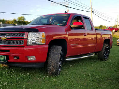 2012 Chevrolet Silverado 1500 with 20x12 -44 Fuel Maverick and 305 ...