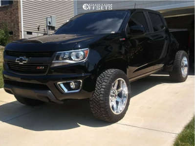 2016 Chevrolet Colorado with 18x9 12 Black Rhino Sierra and 265/65R18 ...