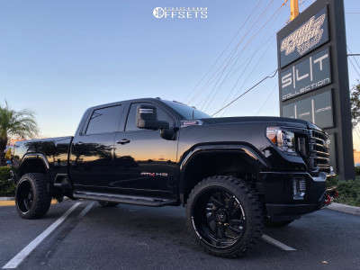 2020 GMC Sierra 2500 HD with 24x12 -44 Axe Offroad Kratos and 35/12 ...