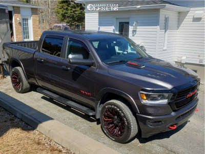 2020 Ram 1500 with 20x10 -18 Fuel Tech and 35/12.5R20 Toyo Tires Open ...