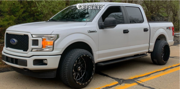 2019 Ford F-150 with 22x14 -76 TIS 544BM and 305/40R22 Atturo Az800 and ...