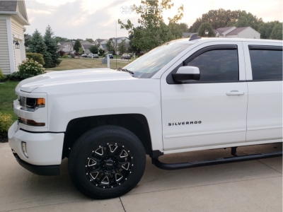 2017 Chevrolet Silverado 1500 with 18x9 -12 Ultra Hunter and 265/65R18 ...