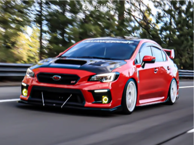 2019 Subaru WRX STI with 18x10 40 Volk Te37 and 255/35R18 Continental Extremecontact Dws06 Plus ...