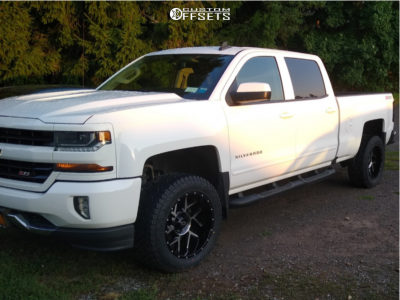 2016 Chevrolet Silverado 1500 with 20x10 -29 Vision Sliver and 33/12 ...