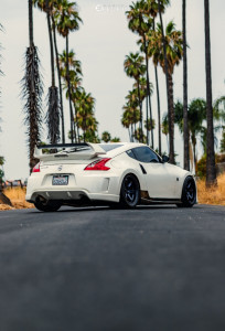 2012 Nissan 370Z with 18x10.5 20 Volk Te37 and 255/35R18 Federal SS595 ...