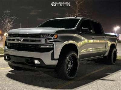 2021 Chevrolet Silverado 1500 with 18x9 18 Method Double Standard and 285/75R18 Toyo Tires Open ...