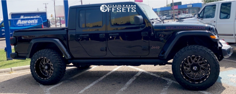 2020 Jeep Gladiator with 20x12 -44 TIS 544BM and 35/12.5R20 Nitto Trail ...