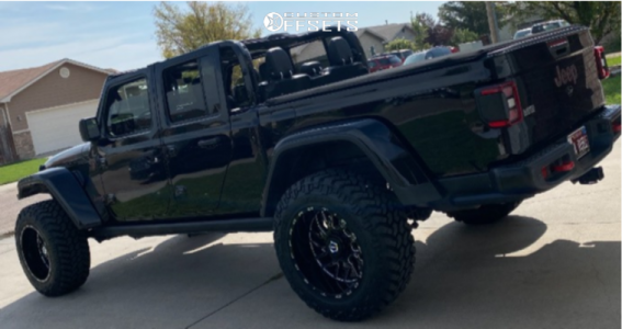 2020 Jeep Gladiator with 20x12 -44 TIS 544BM and 35/12.5R20 Nitto Trail Grappler and Leveling ...