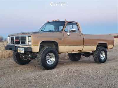 1986 GMC K2500 with 16x10 -38 Alloy Ion 171 and 315/75R16 Nitto Trail Grappler and Suspension ...