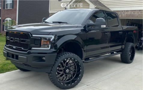 2018 Ford F-150 with 24x12 -44 TIS 544BM and 35/12.5R24 Haida Mud Champ ...