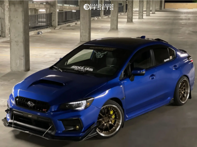 2018 Subaru WRX STI with 19x9.5 22 Aodhan DS07 and 245/35R19 Nitto Neo ...