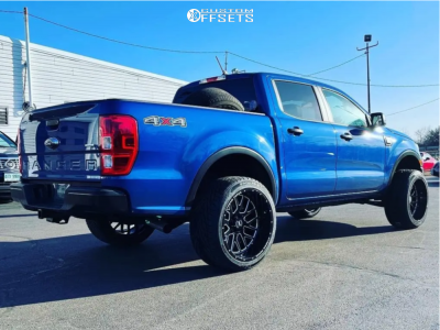 2019 Ford Ranger with 22x12 -51 Xtreme Force Xf10 and 305/45R22 Toyo ...