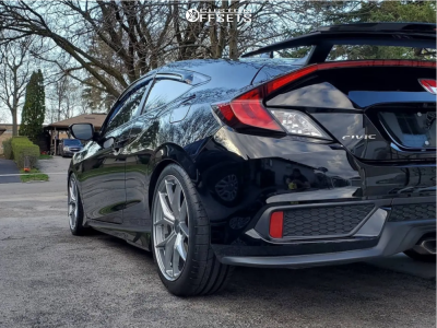 2020 Honda Civic with 18x8 35 Enkei Tsr-x and 235/40R18 Continental ...