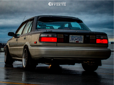 1990 Toyota Corolla with 15x8 20 MST Mt16 and 205/50R15 Triangle ...