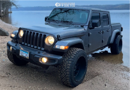 2021 Jeep Gladiator with 22x12 -51 Vision Rocker and 35/12.5R22 Kenda ...
