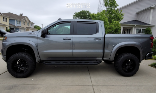 2020 Chevrolet Silverado 1500 with 20x12 -51 Vision Razor and 35/12 ...
