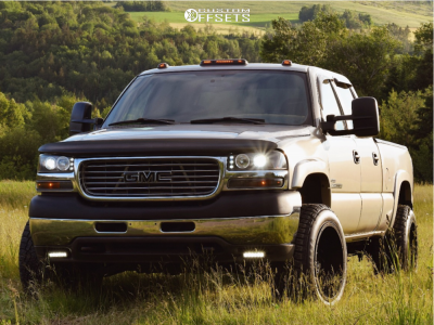 2002 GMC Sierra 2500 HD with 20x12 -44 XF Offroad Xf-209 and 33/12.5R20 ...