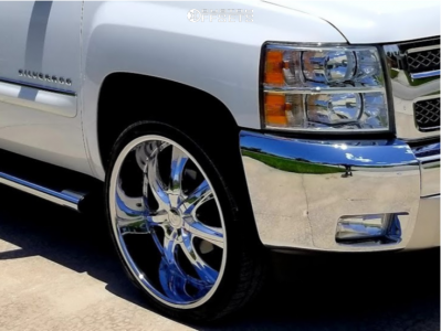 2013 Chevrolet Silverado 1500 with 24x10 13 U2 U2-35 and 295/30R24 ...