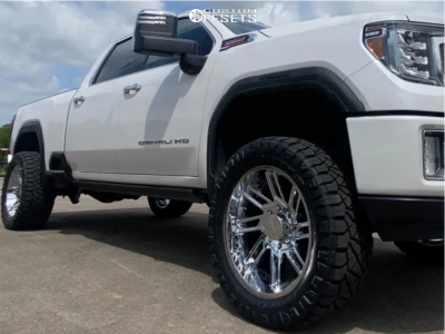 2020 GMC Sierra 2500 HD Wheel Offset Aggressive > 1" Outside Fender ...
