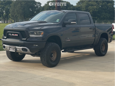 2020 Ram 1500 with 18x9 1 Fuel Zephyr and 35/12.5R18 Nitto Ridge ...