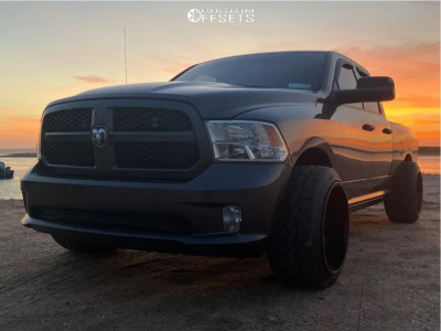 2014 Ram 1500 Wheel Offset Hella Stance >5" Level 2" Drop Rear ...