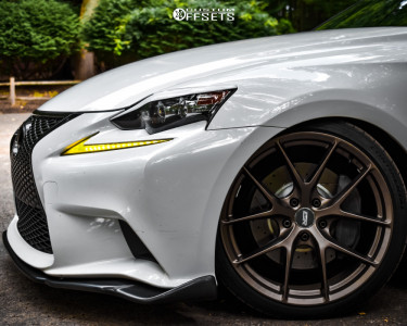 2016 Lexus IS300 with 19x8.5 30 ESR Rf2 and 225/35R19 Continental ...