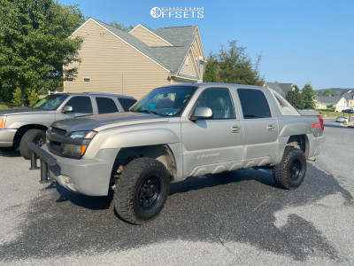 2002 Chevrolet Avalanche 1500 with 16x8 -5 Alloy Ion 171 and 32/11.5R16 ...