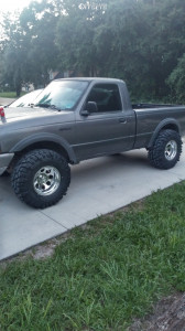 1999 Ford Ranger with 15x10 -33 Alloy Ion 171 and 33/12.5R15 Super ...